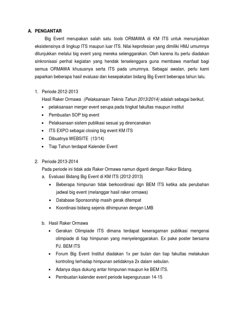 Draft Raker Ormawa | PDF