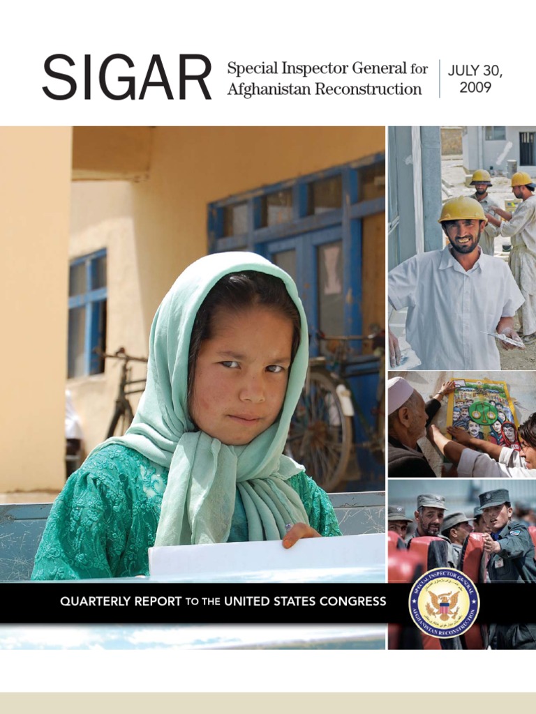 SIGAR Report - Jul 09 | PDF | Audit | Government