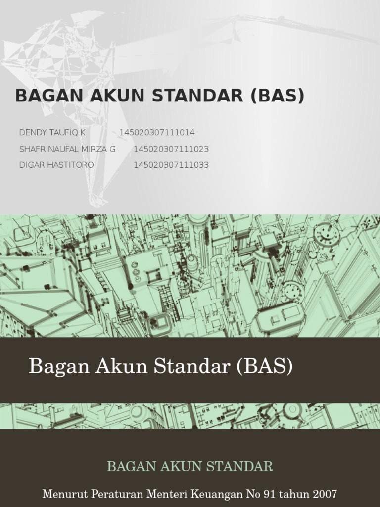 Bagan Akun Standar (BAS) | PDF