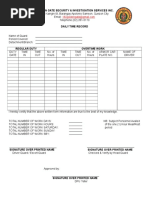 Guard Timesheet | PDF