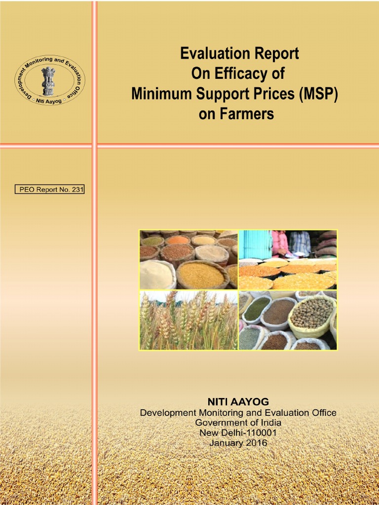 MSP Report | PDF | Agriculture | Economic Growth