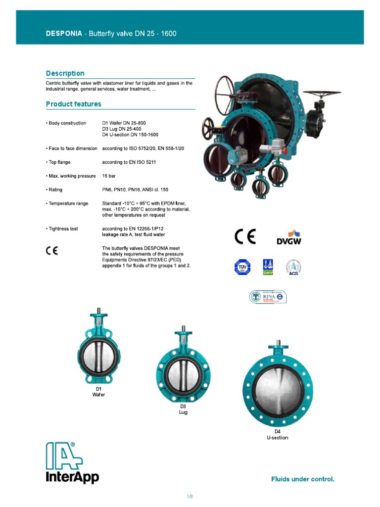 Desponia Valves | PDF | Plumbing | Gases