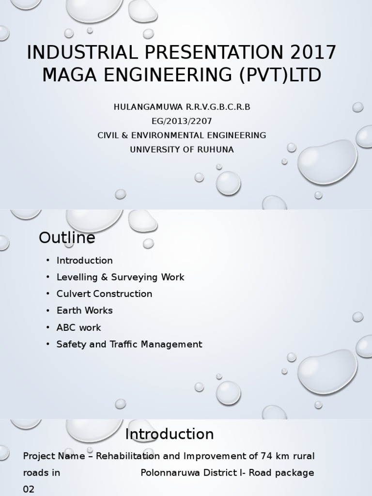 Industrial Presentation 2017 Maga Engineering (PVT) LTD | PDF