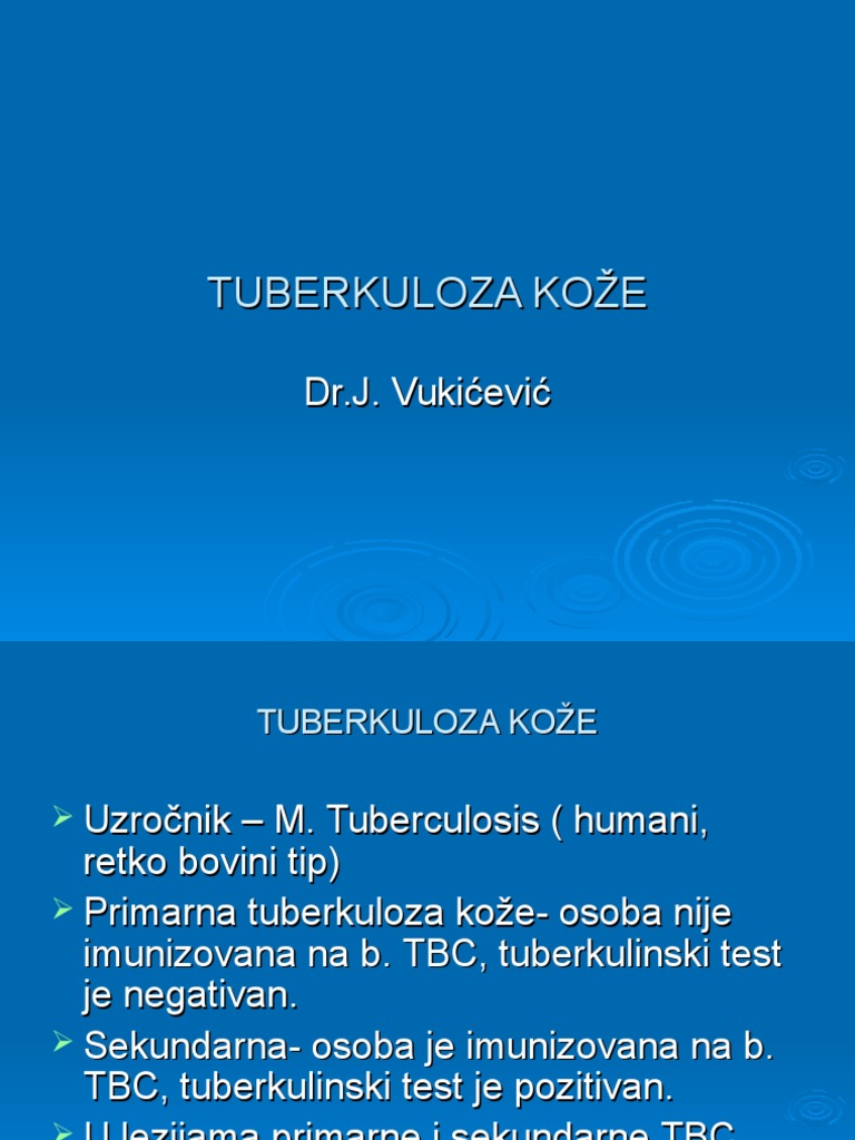 TUBERKULOZA KOŽE