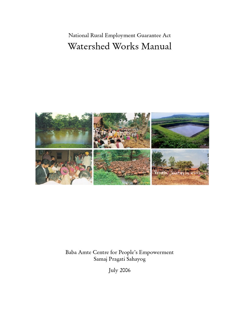 SPS Watershed Works Manual Eng | PDF | Economies | Agriculture