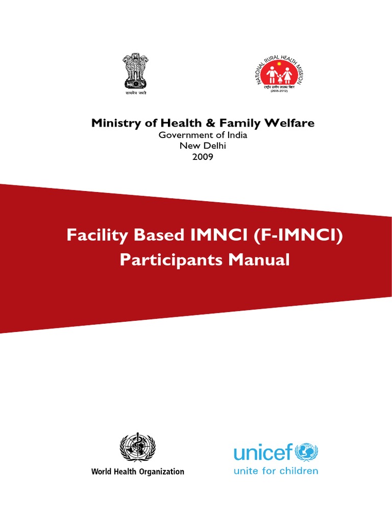 Facility Based IMNCI Training Manual | PDF | Major Trauma | Infants