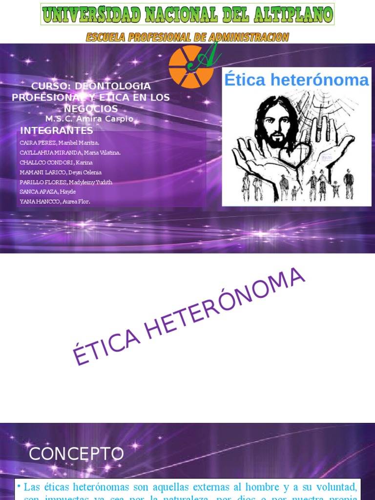 Etica Heteronoma | PDF | Estado (política) | Conceptos psicologicos