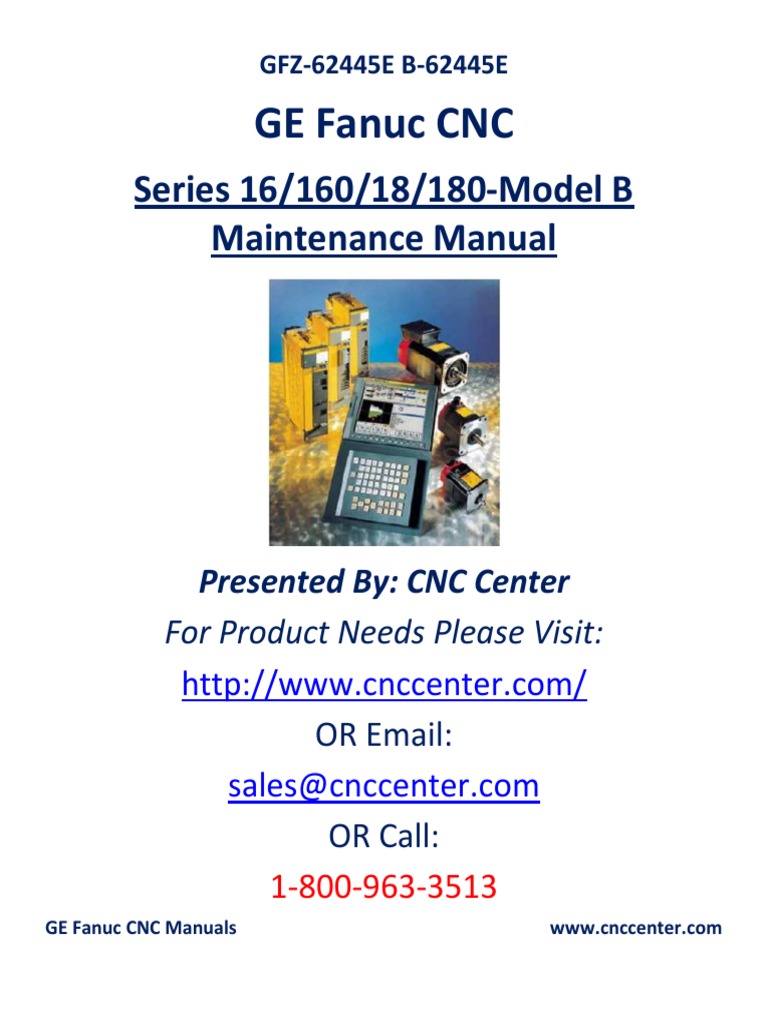 GE Fanuc CNC: Series 16/160/18/180-Model B Maintenance Manual | PDF | Parameter (Computer ...