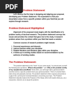Research Alignment in Dissertation Studies | PDF | Thesis | Doctorate
