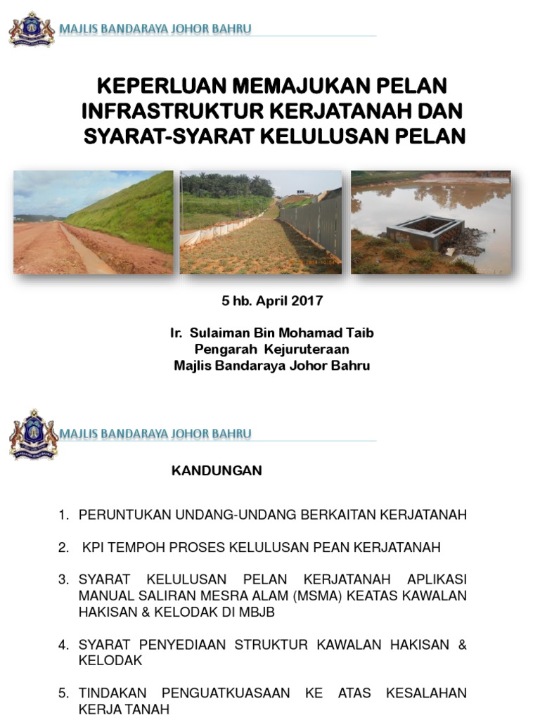 Keperluan Memajukan Pelan Infrastruktur Kerjatanah & Syarat-Syarat Kelulusan Pelan PDF | PDF