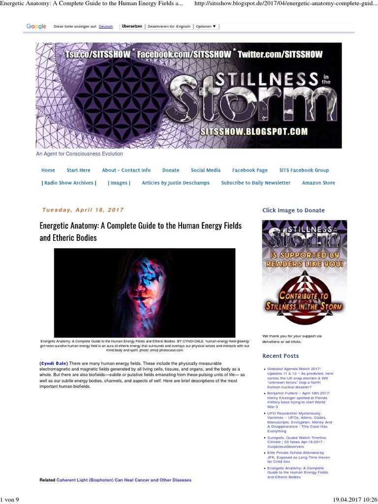 Energetic Anatomy - A Complete Guide To The Human Energy Fields and Etheric Bodies | PDF ...