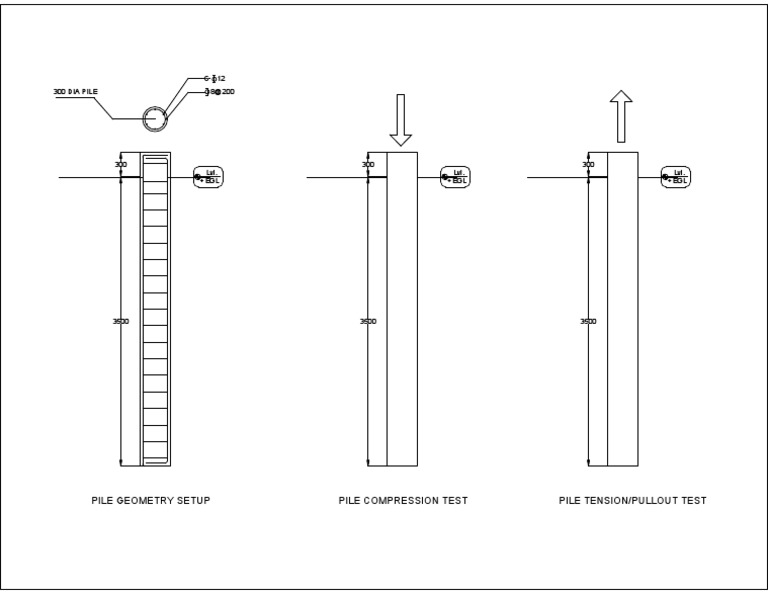 6-12 8@200 300 Dia Pile: Pile Geometry Setup Pile Compression Test Pile ...