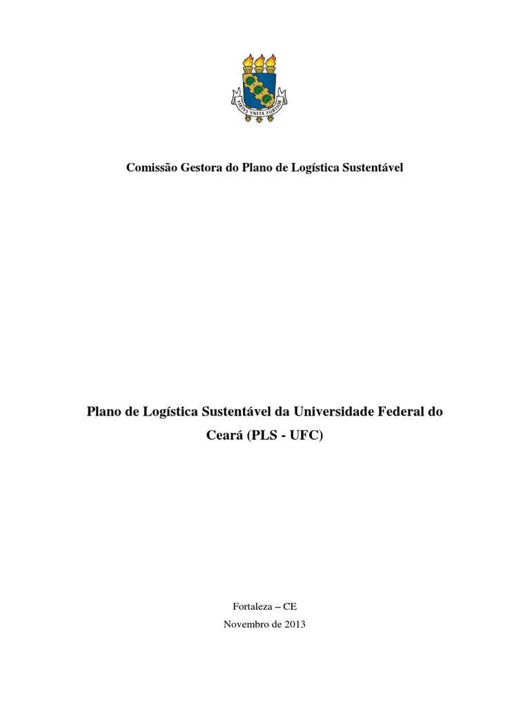 Plano De Logistica Sustentavel Ufc Pdf Reciclagem Desperdício