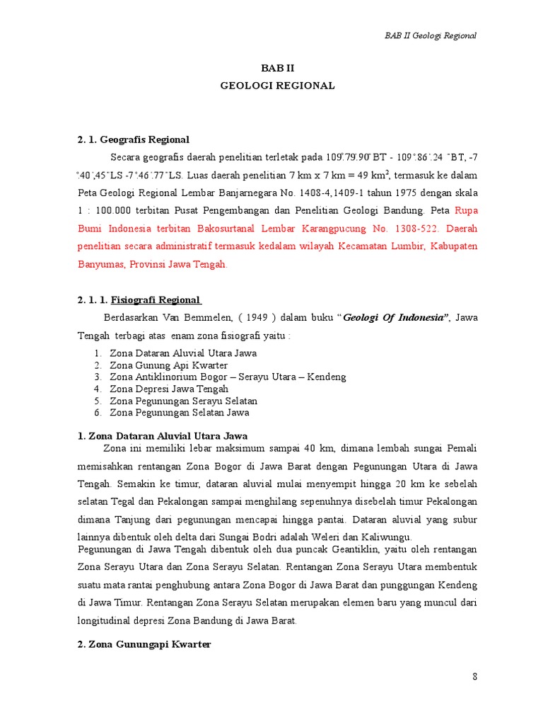 BAB II. Geologi Regional | PDF | Sains & Matematika