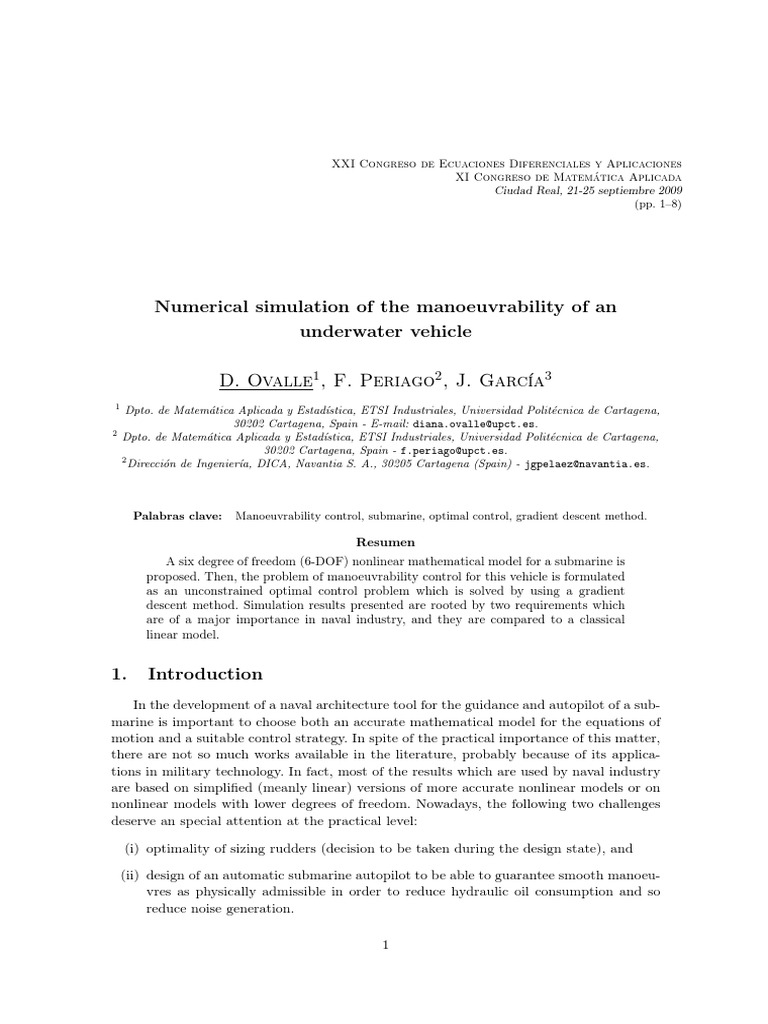 Manuveribility Auv | PDF | Nonlinear System | Mathematical Optimization