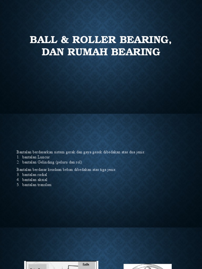 Ball & Roller Bearing, Dan Rumah Bearing | PDF