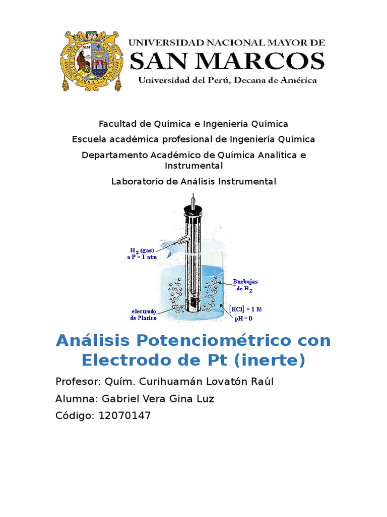 electrodo inerte | Valoración | Química