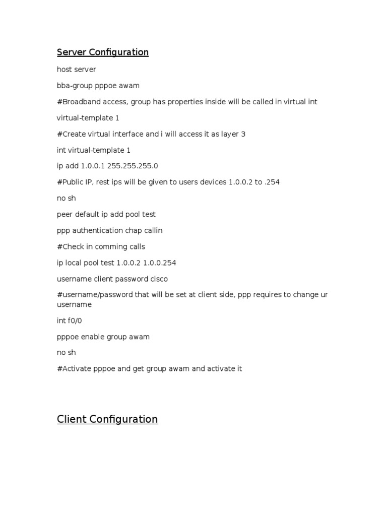 Server Configuration | PDF