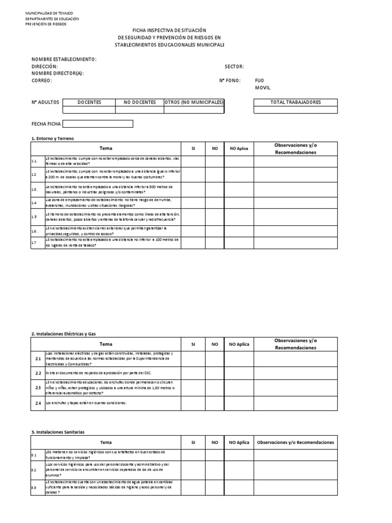Check List Listo | Transporte | Peatonal