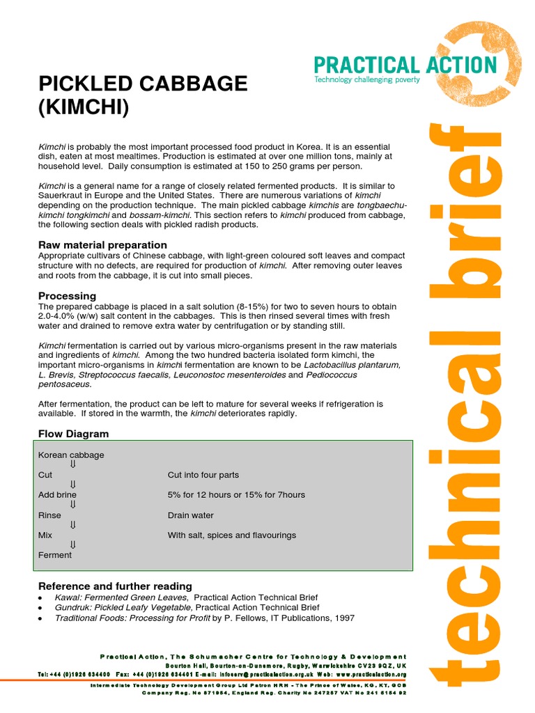 Pickled Cabbage | PDF