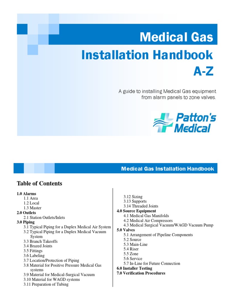Med Gas Installation Handbook PDF | PDF | Ventilation (Architecture ...