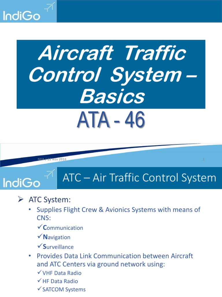 ATA 46 - Air Traffic Control System - Basics PDF | PDF | Air Traffic ...