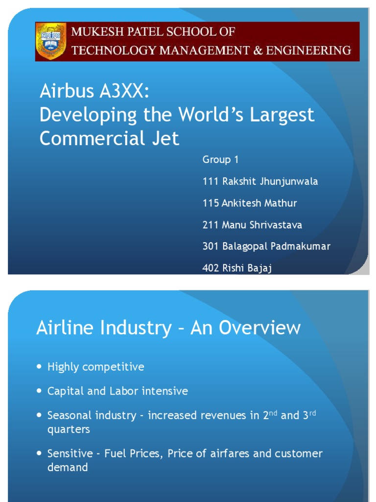 Airbus A3XX Powerpoint | PDF | Airbus | Airlines