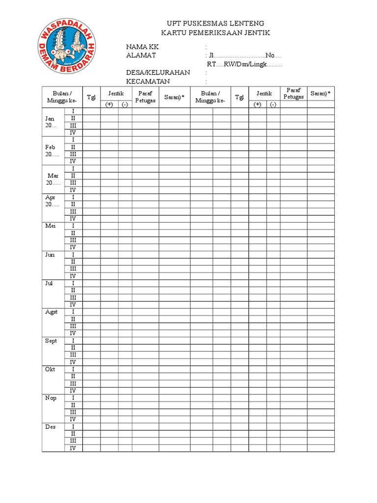 Kartu Jumantik | PDF