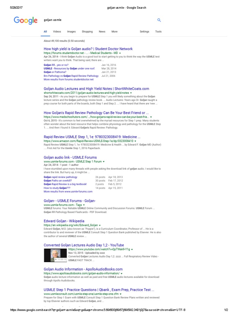 Dr. Edward Goljan and his popular medical review resources for the ...