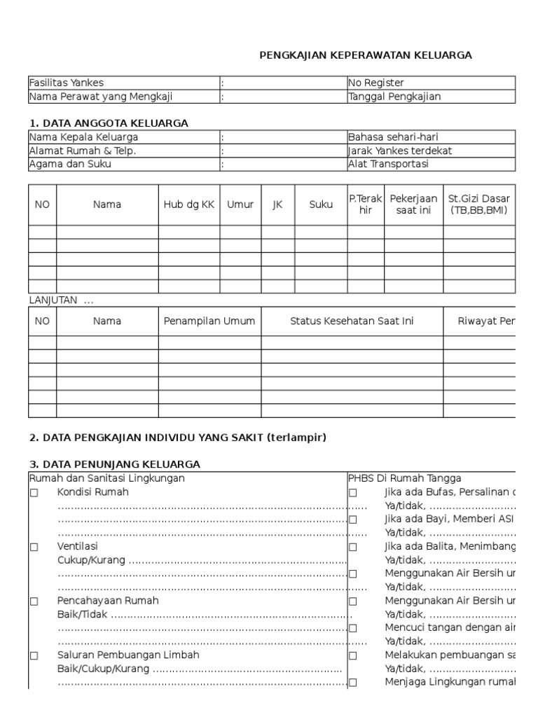 Format Perkesmas Lengkap | PDF