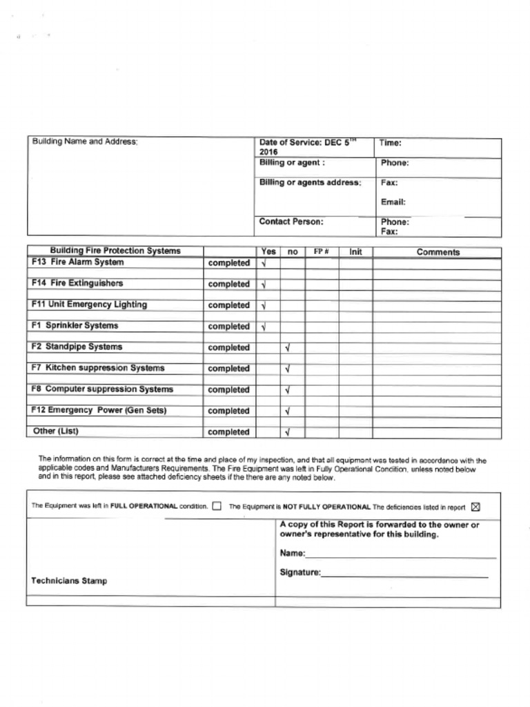 Bogus CAN-ULC-S536-04 Annual Test Redacted | PDF | Emergency Services ...