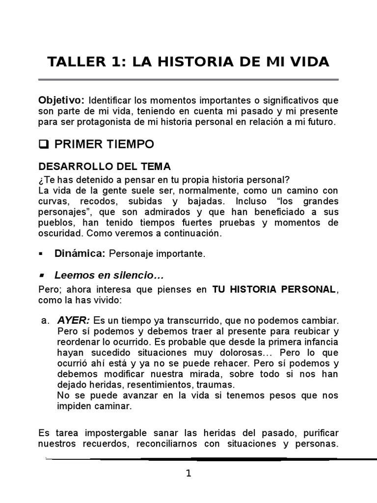 La Historia de Mi Vida I | PDF | Felicidad | Sicología