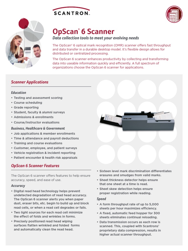 OpScan 6 Datasheet | PDF | Image Scanner | Printer (Computing)
