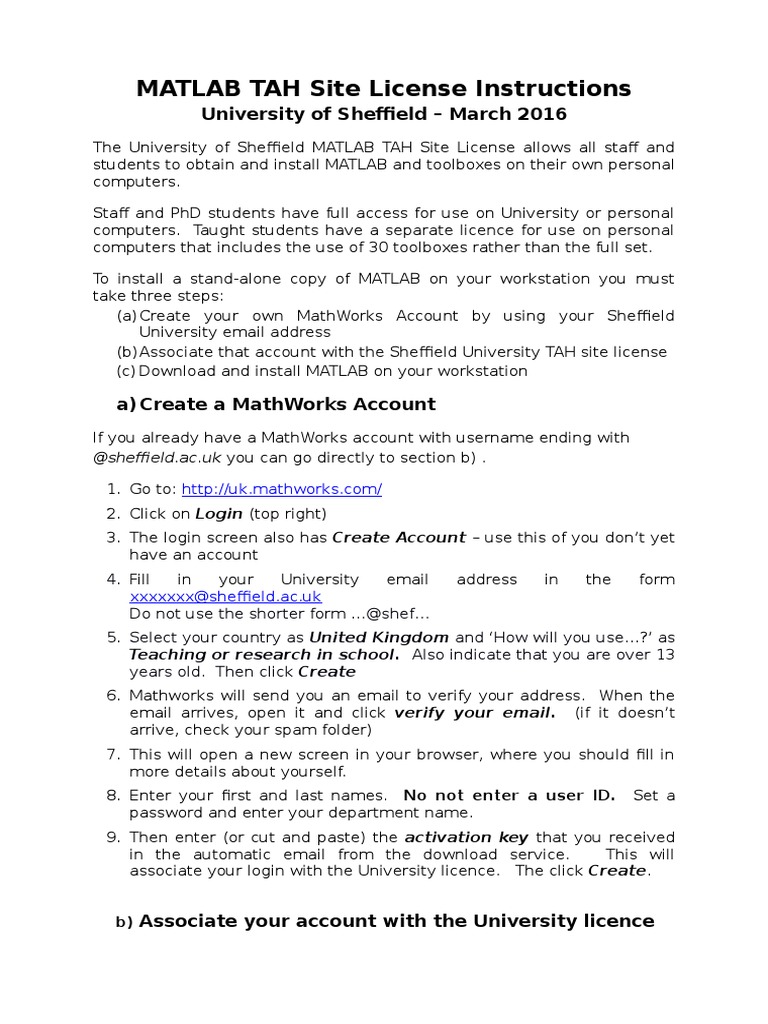 Mat Lab Installation March 2016 | PDF | Matlab | Installation (Computer ...