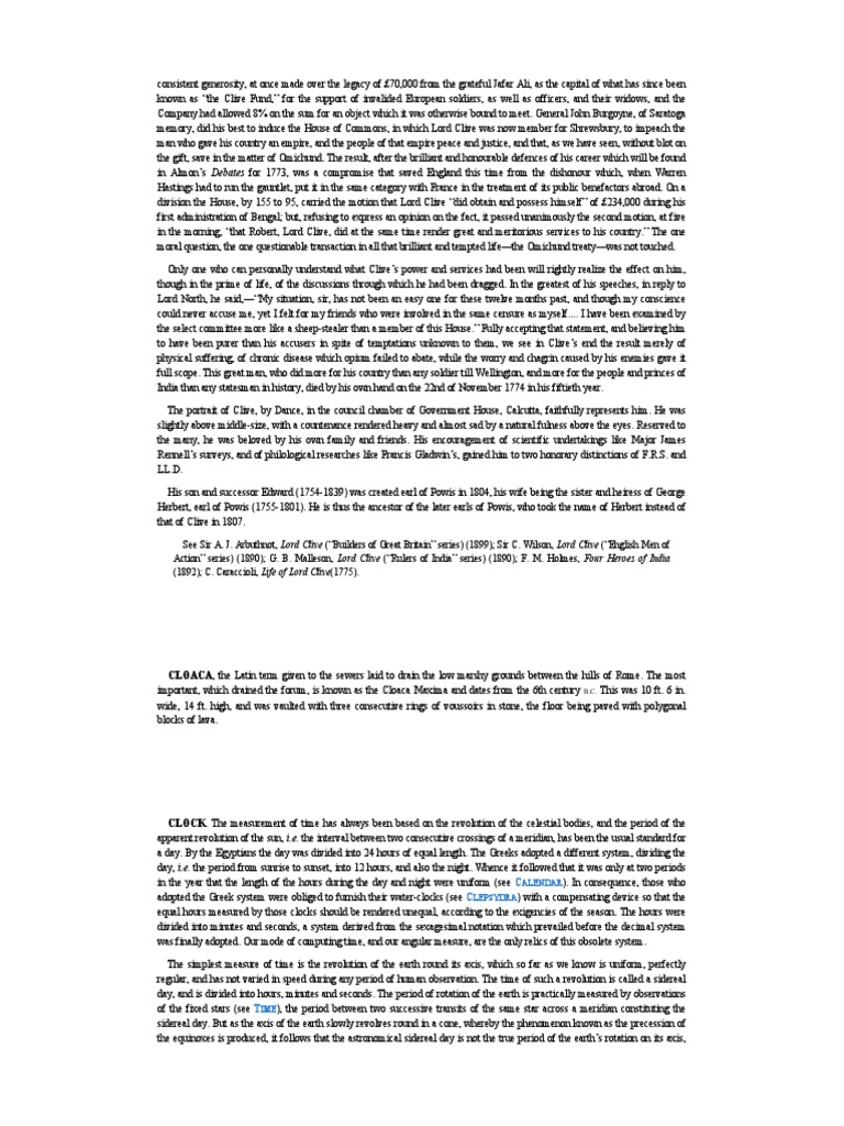 Lord Clive: Legacy and Controversies | PDF | Pendulum | Thermal Expansion