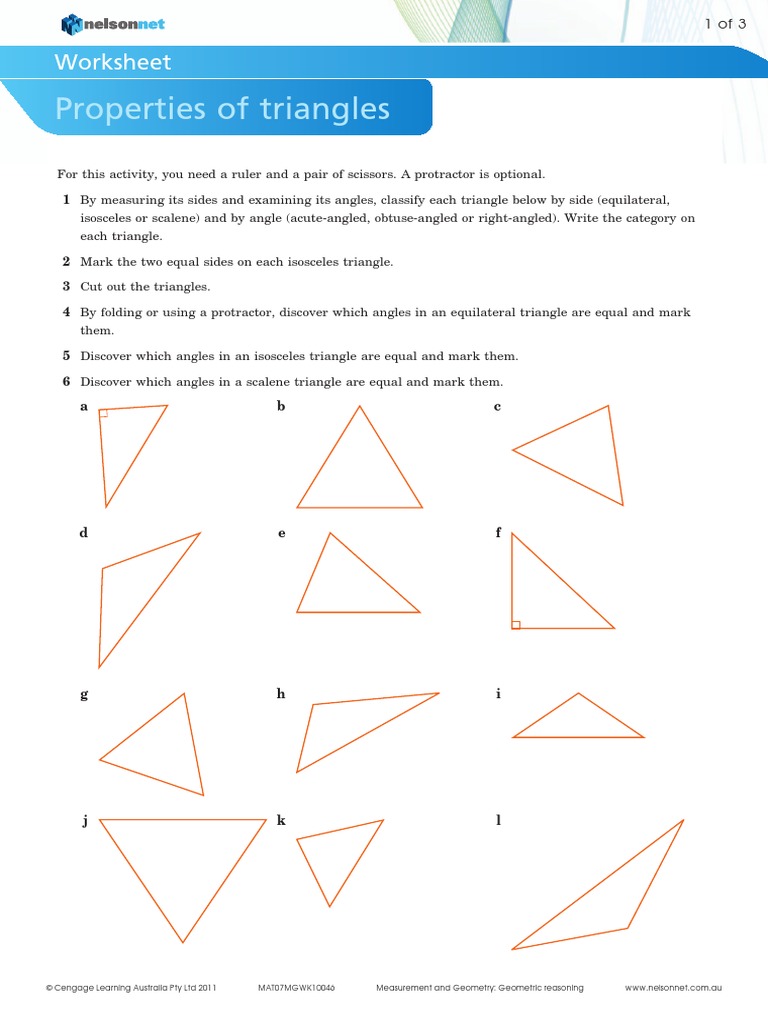 properties of triangles | Triangle | Elementary Mathematics