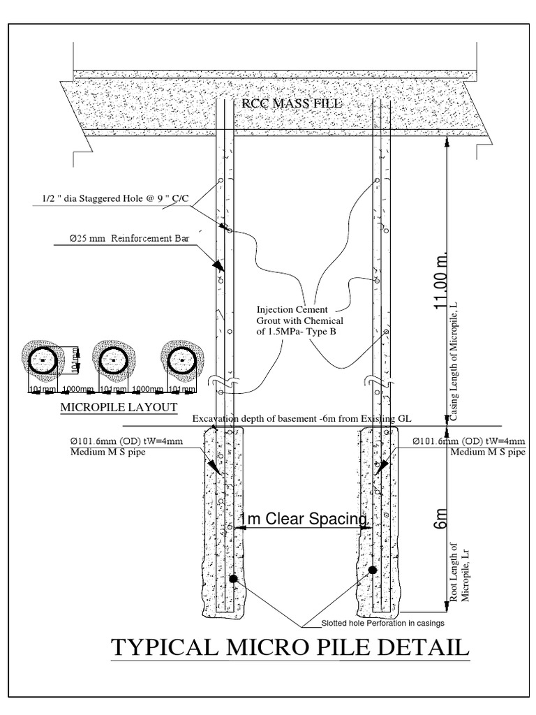 Micropile Design Dwgs | PDF