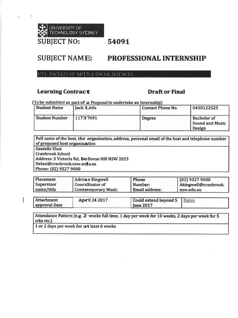 Learning Contract | PDF | Competence (Human Resources) | Cognition