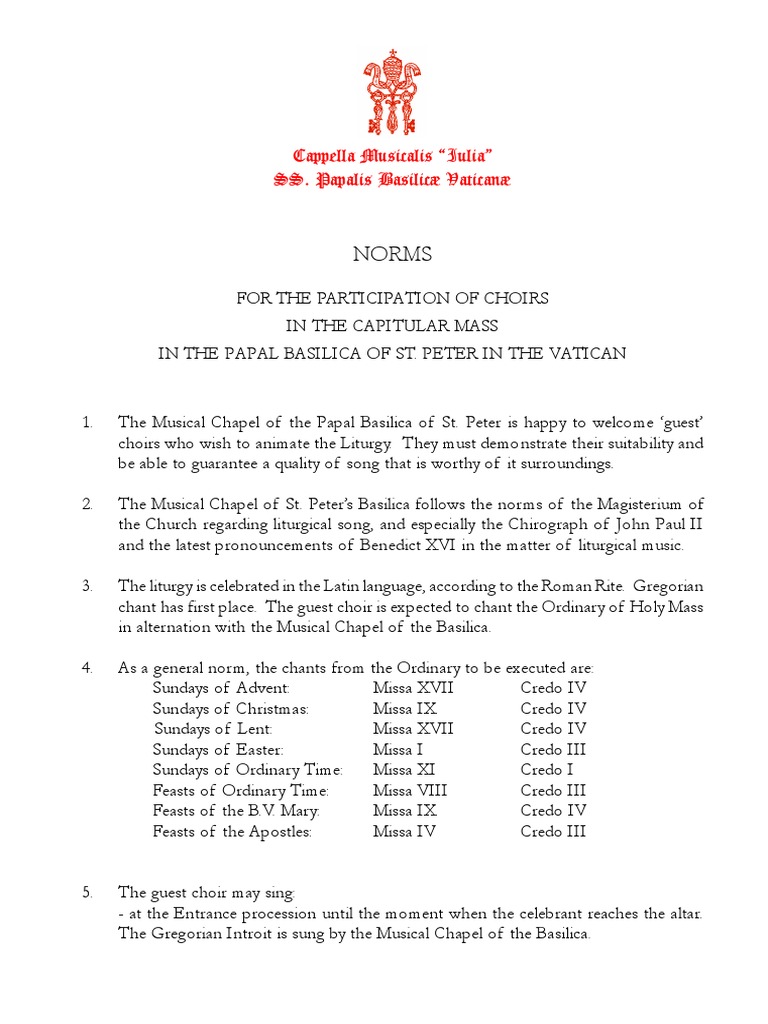 Vaticannorms (Misas Gregorianas) | PDF | Mass (Liturgy) | Christian ...