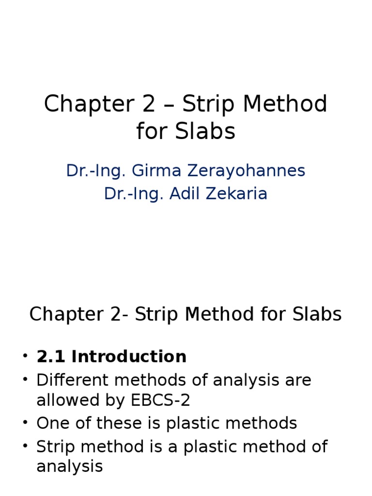 Strip Method for Slab Design Analysis | PDF | Beam (Structure) | Bending