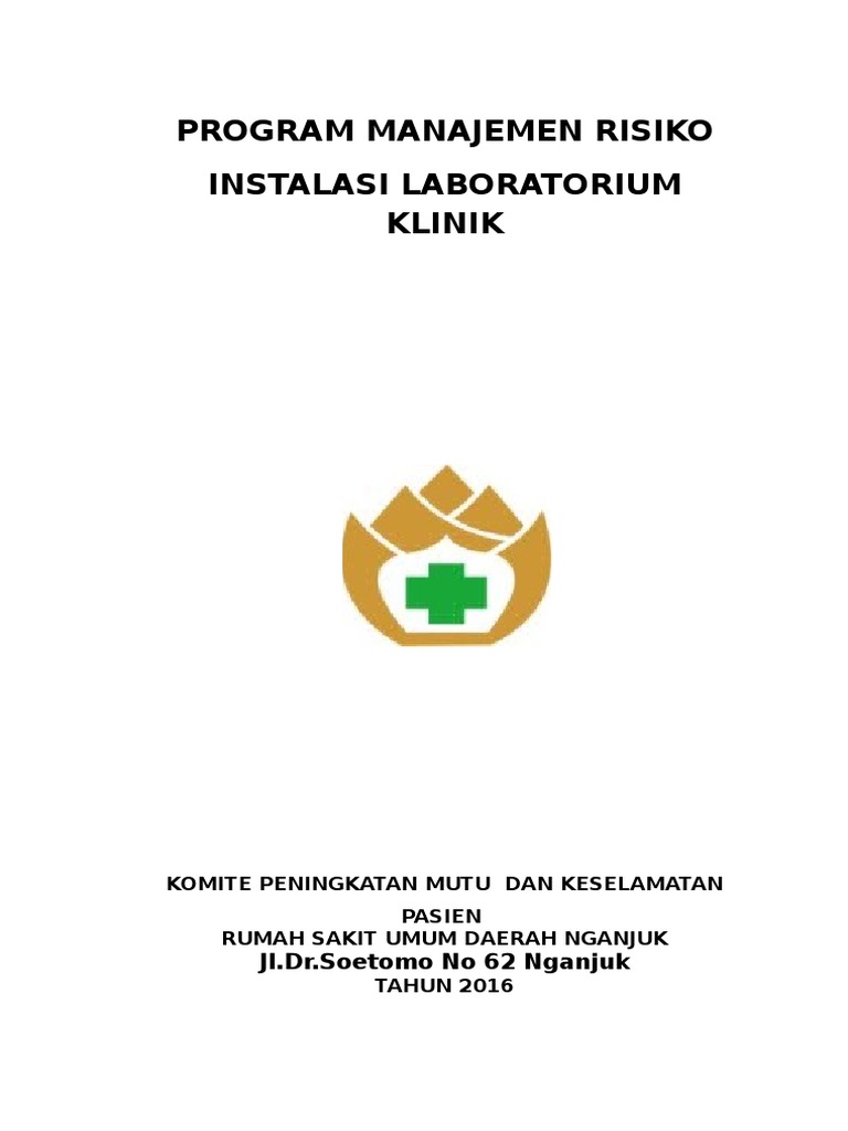 # Program Manajemen Risiko Unit Laborat | PDF