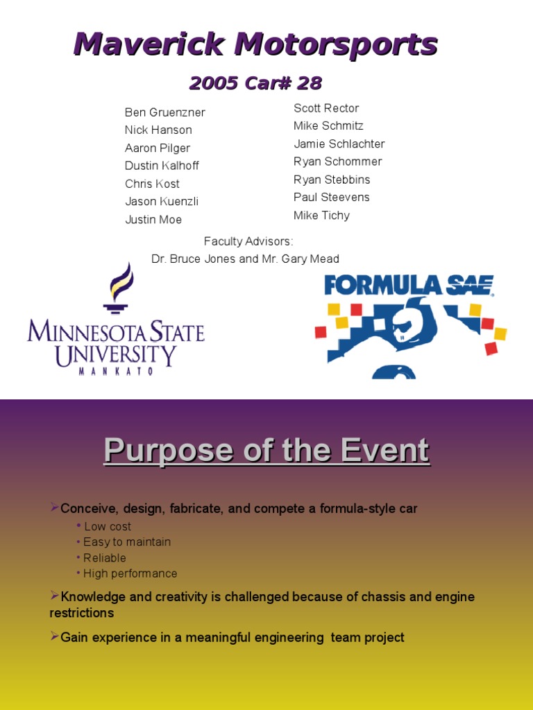 FSAE Presentation 2005 | PDF | Transmission (Mechanics) | Automotive ...