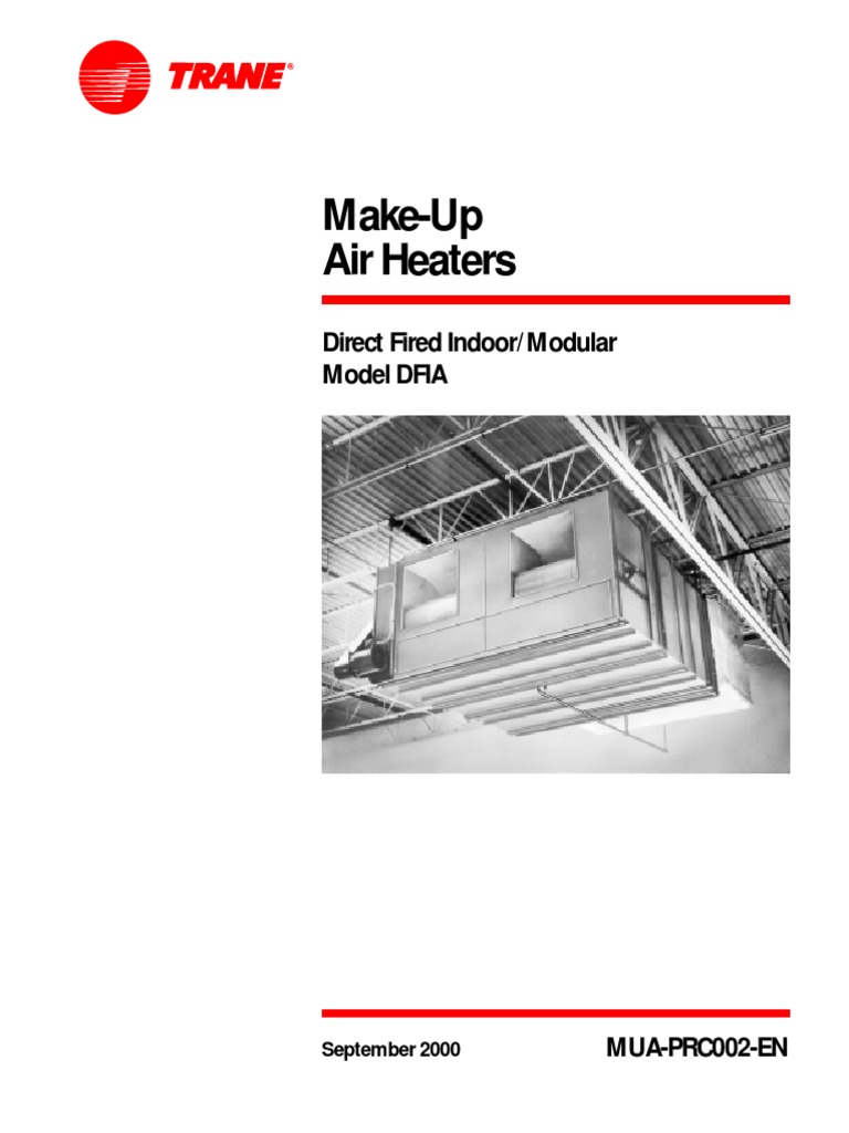 Direct Fired Makeup Air Unit Hvac Mechanical Fan