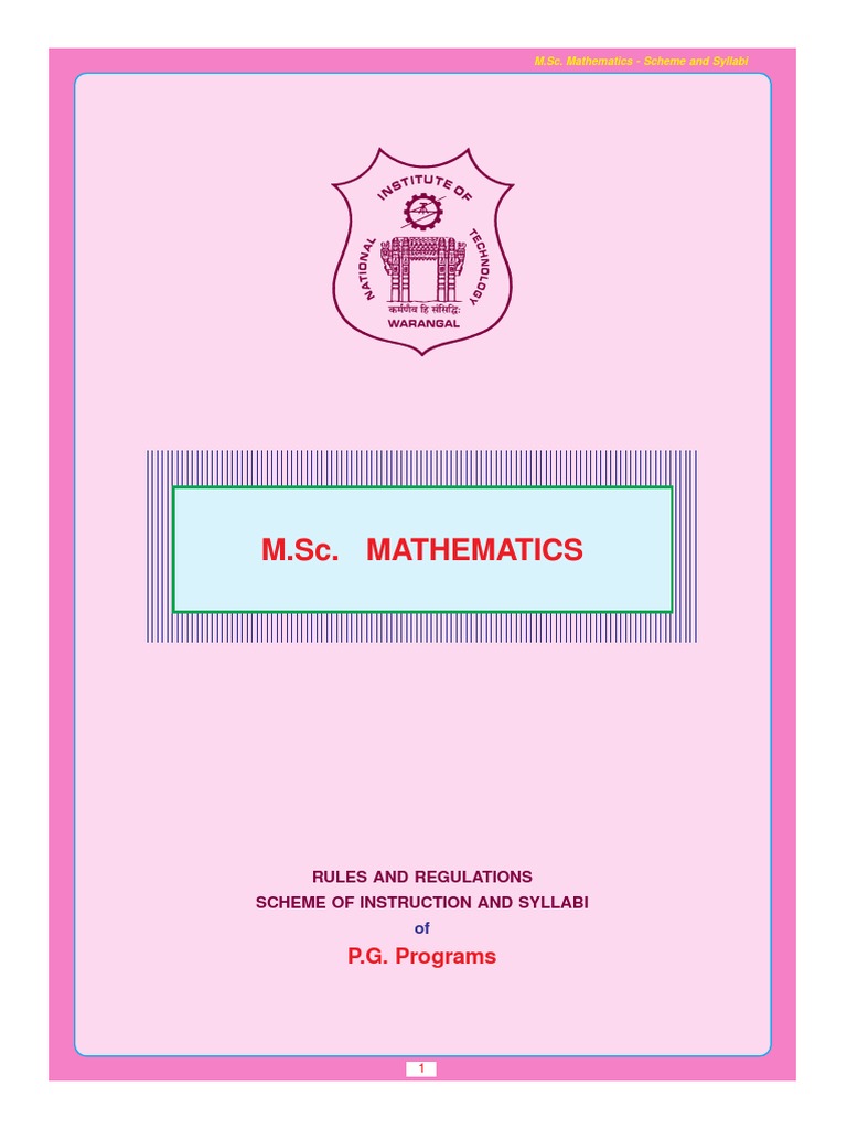 NIT Syllabus | PDF | Numerical Analysis | Mathematical Analysis