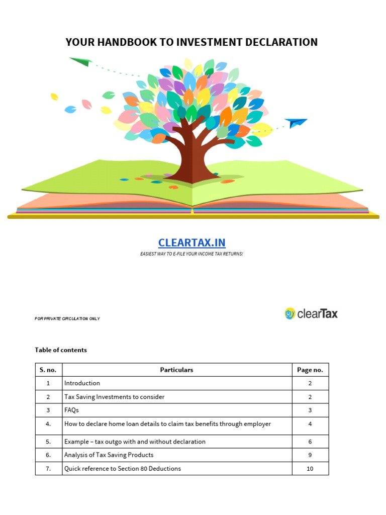Investment Declaration Guide 2023 | PDF | Loans | Mortgage Loan