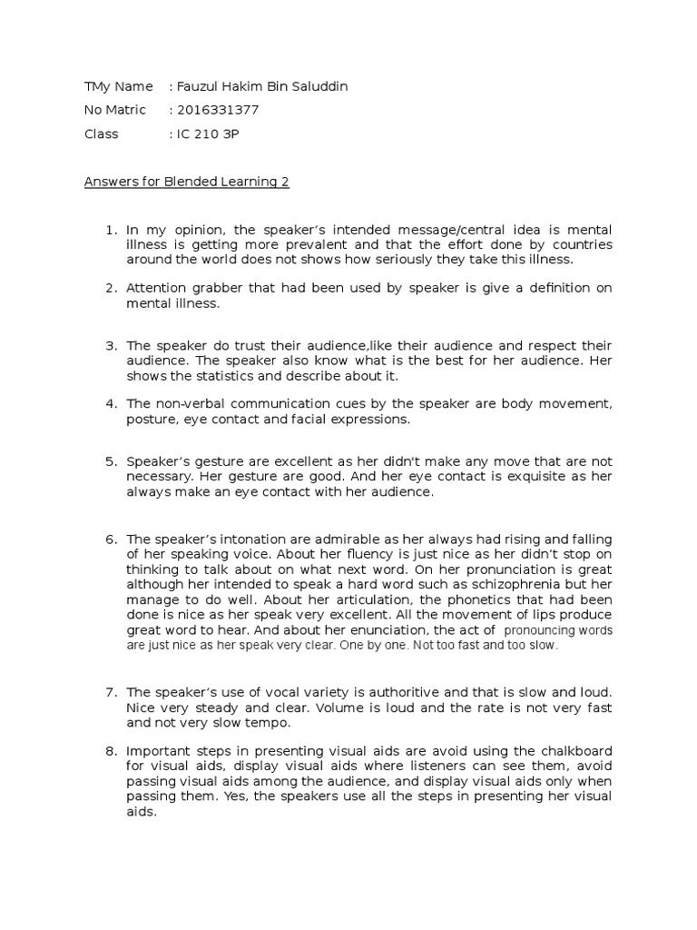 Elc Answer | PDF | Nonverbal Communication | Semiotics