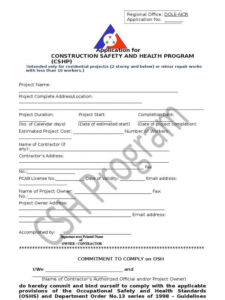 3.cshp-Page 1 Landang Laum | PDF | Personal Protective Equipment | Occupational Safety And Health