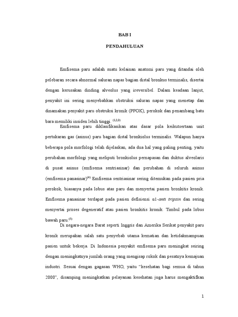 Emfisema Paru | PDF | Kesehatan Holistik | Sains & Matematika