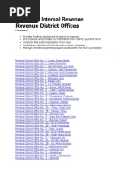BIR RDO Directory | PDF | Finance & Money Management