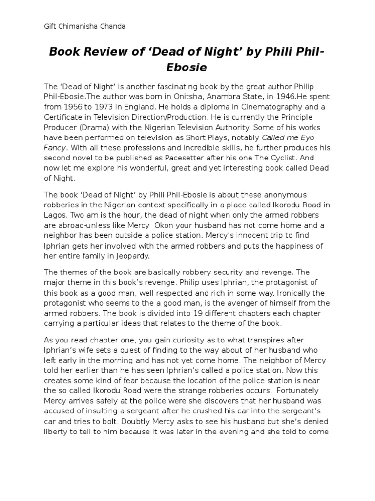 Book Review of Dead of Night | PDF | Violence | Police